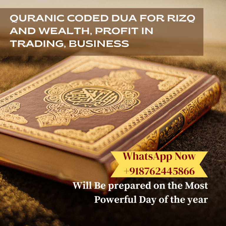 Quranic Coded Dua for Rizq and wealth; Profit in Business